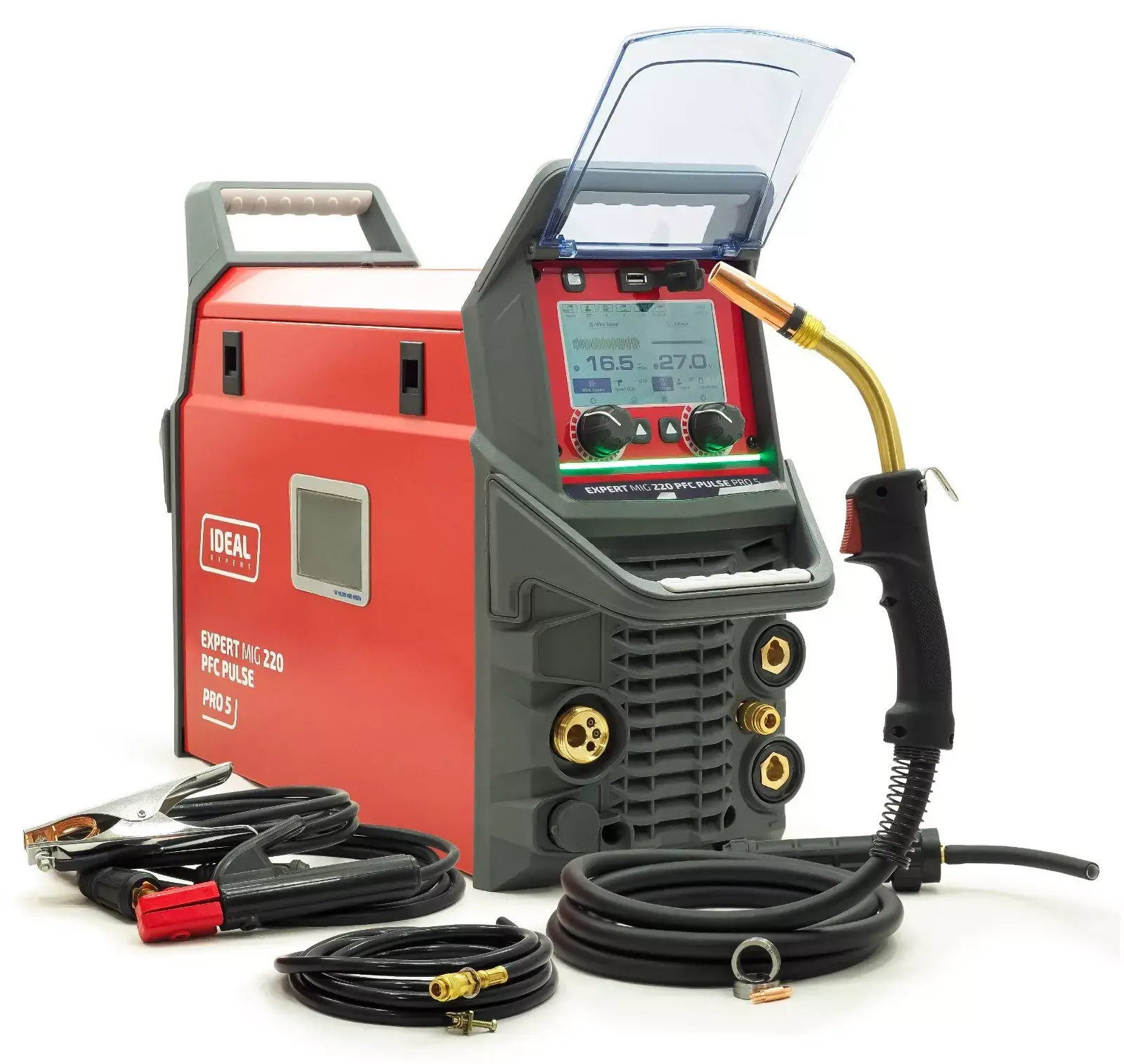 Ideal™ LCD MIG/MAG Schweißgerät WIG 200Amp Synergie Manual 3in1 Pulse ...